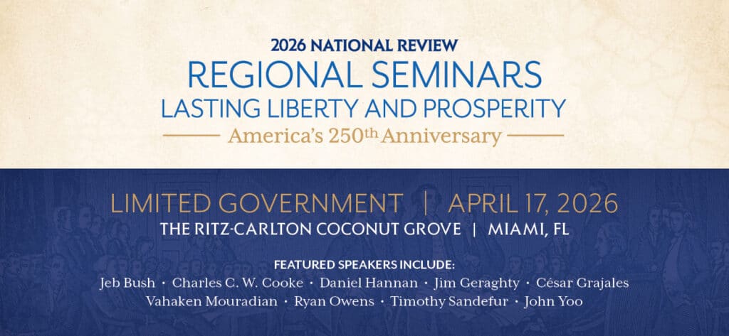2026 Regional Seminars | National Review Institute