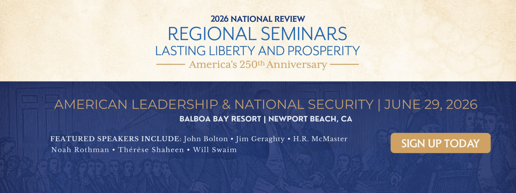 2026 Regional Seminars | National Review Institute